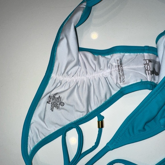 Rise City Swim | Swim | Rise City Swim Turquoise Triangle Halter ...